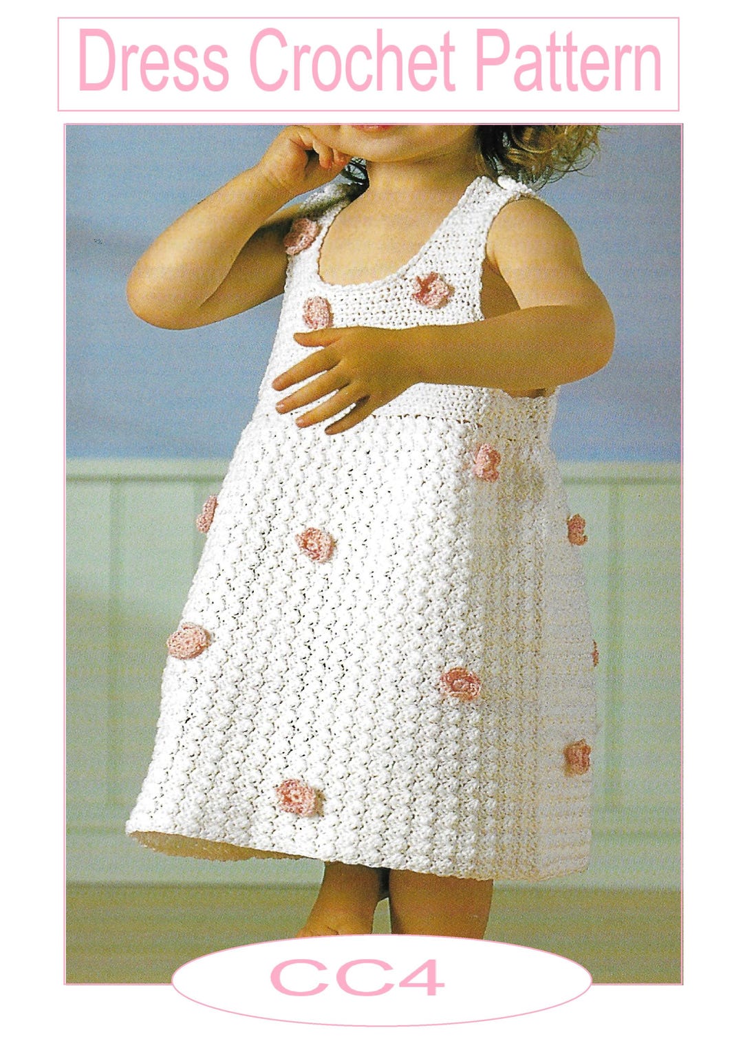 Girls Dress Crochet Pattern:(instant Download PDF) CC4 - Etsy