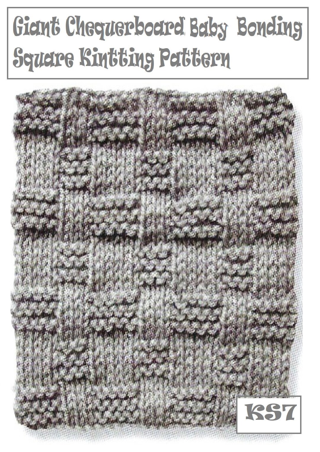 Instant Download - PDF- Beautiful Baby Bonding Square Knitting Pattern ...