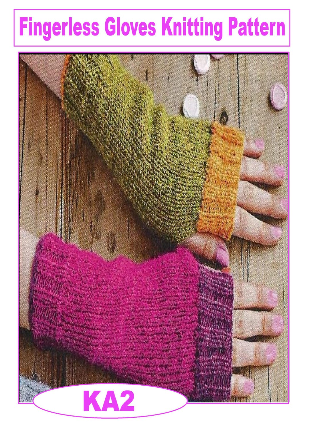 Instant Download - PDF- Beautiful Fingerless Gloves Knitting Pattern ...