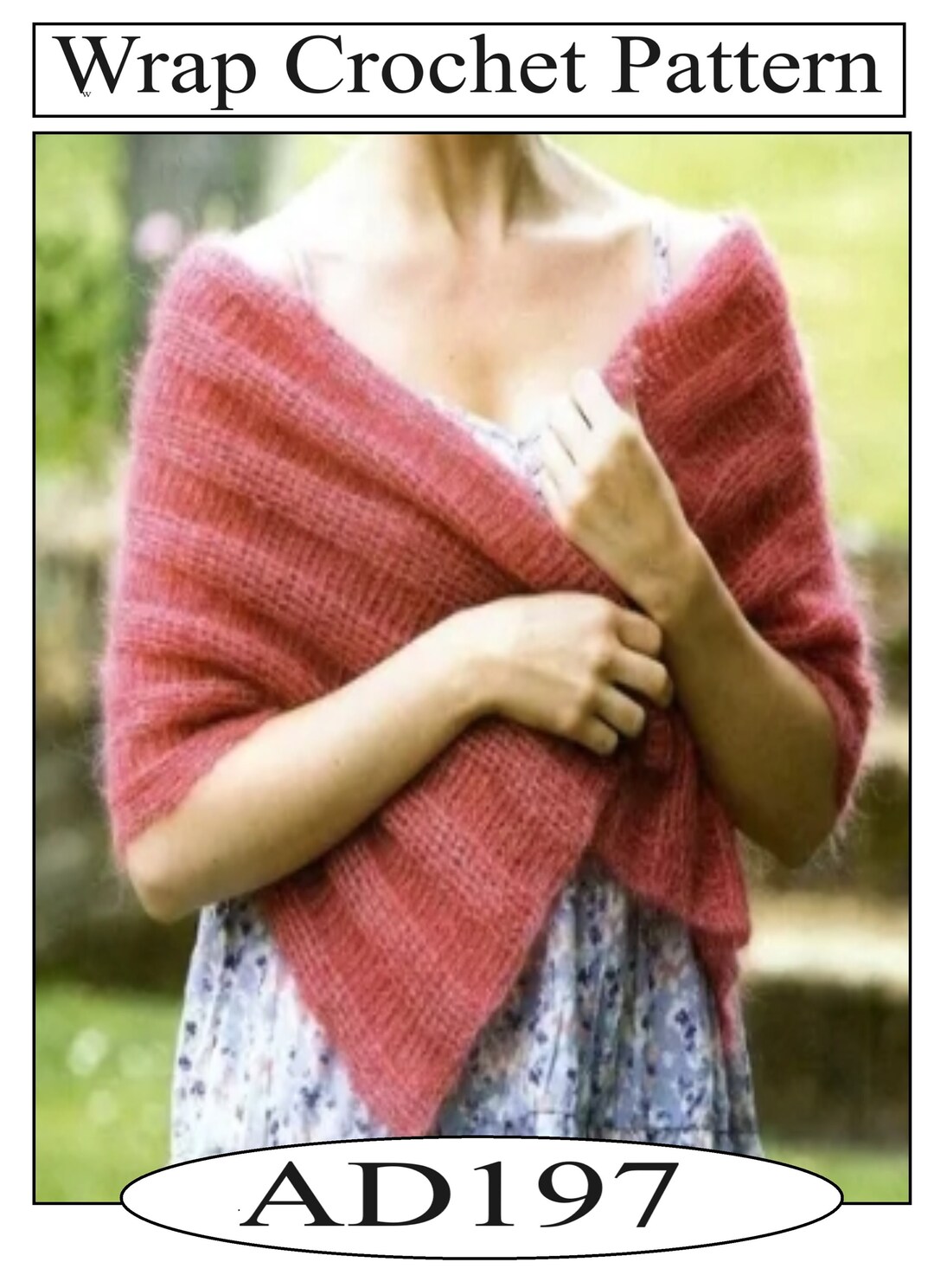 Instant Download - PDF- Beautiful Wrap Crochet Pattern (AD197) - Etsy