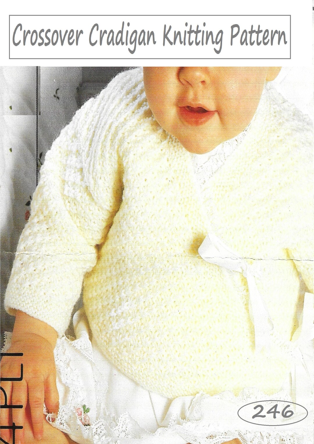 Crossover Cardigan Knitting Pattern (instant Download PDF) 246 - Etsy