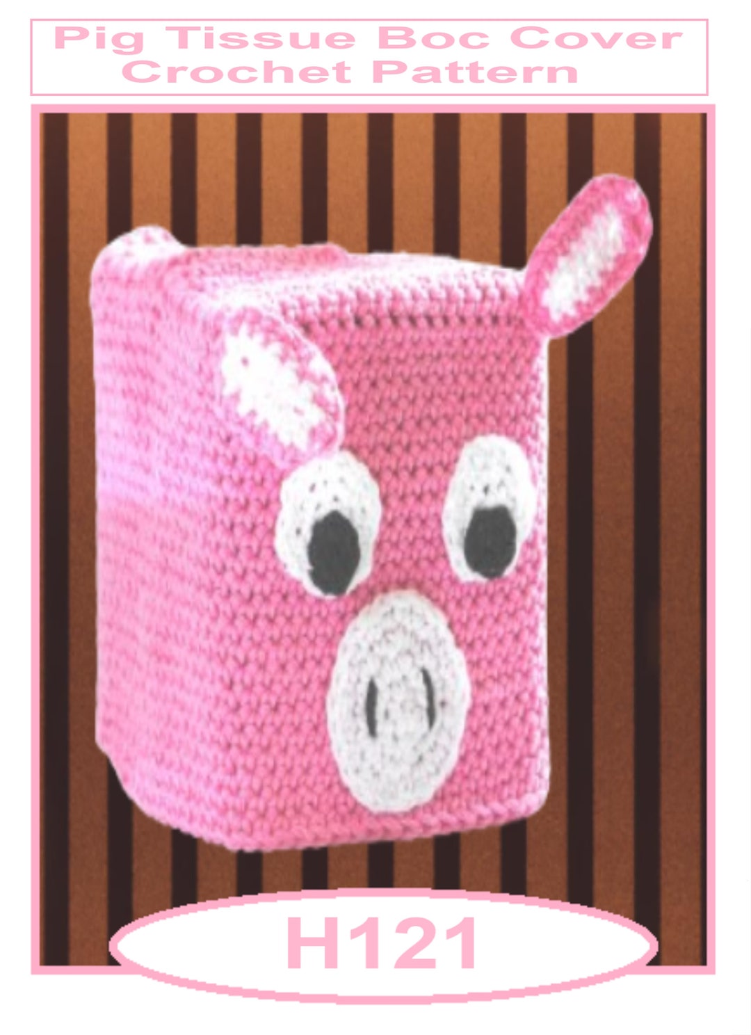 Instant Download - PDF- Beautiful Pig Tissue Box Cover Crochet Pattern ...