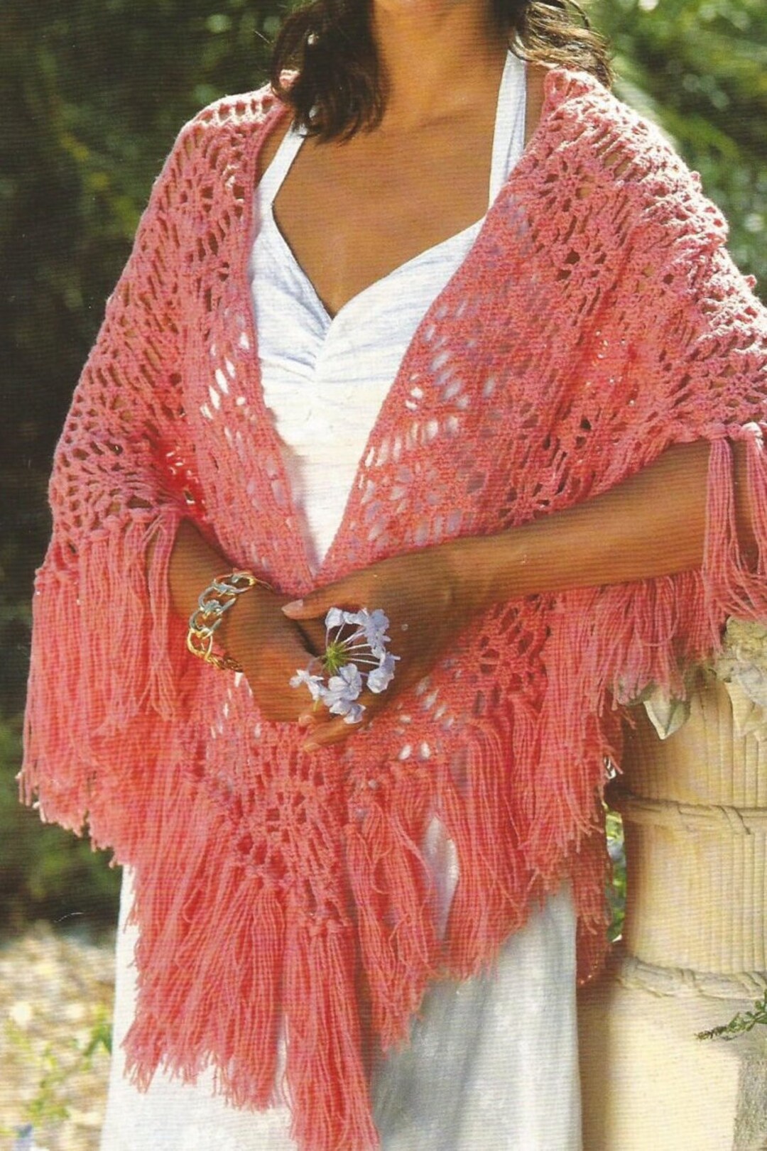 Vintage 4 Ply Shawl Crochet Pattern PDF Download (AD46) - Etsy