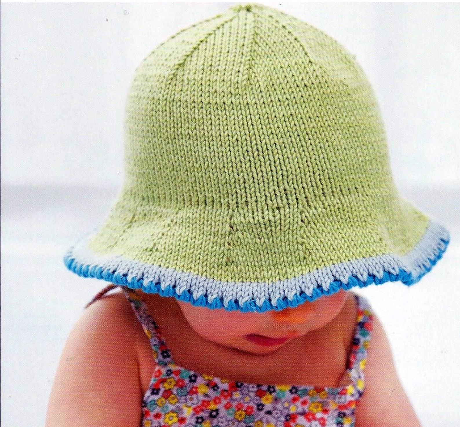 Sun Hat Knitting Pattern 0-9 Months: Cotton DK (instant Download PDF ...