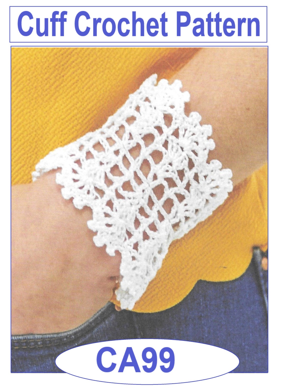 Cuff Crochet Pattern (PDF Pattern) CA99 - Etsy