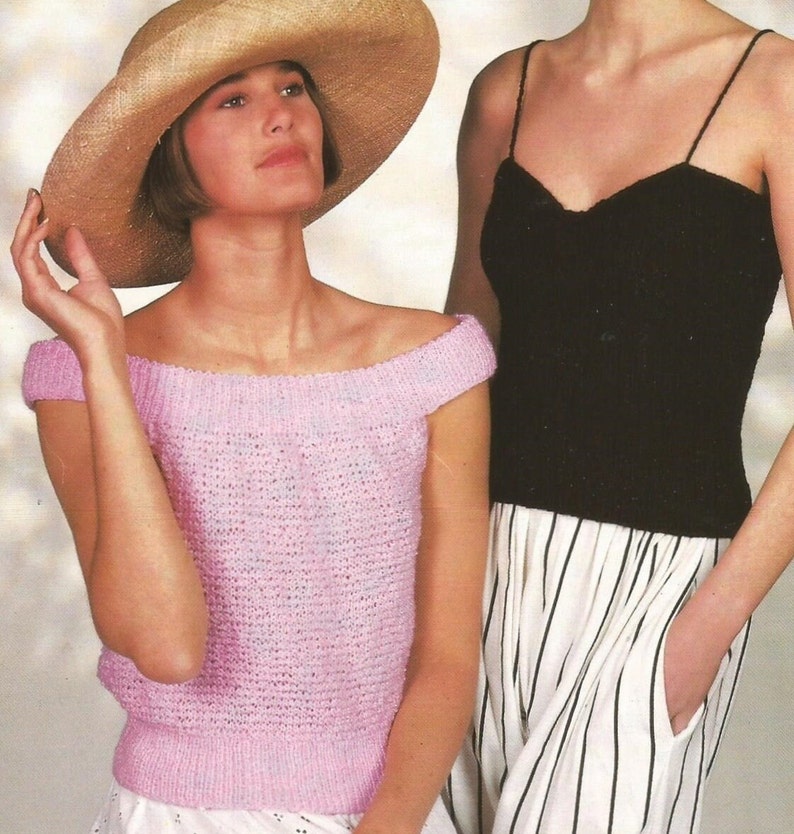 Instant Download PDF Beautiful Summer Tops Knitting Pattern - Etsy