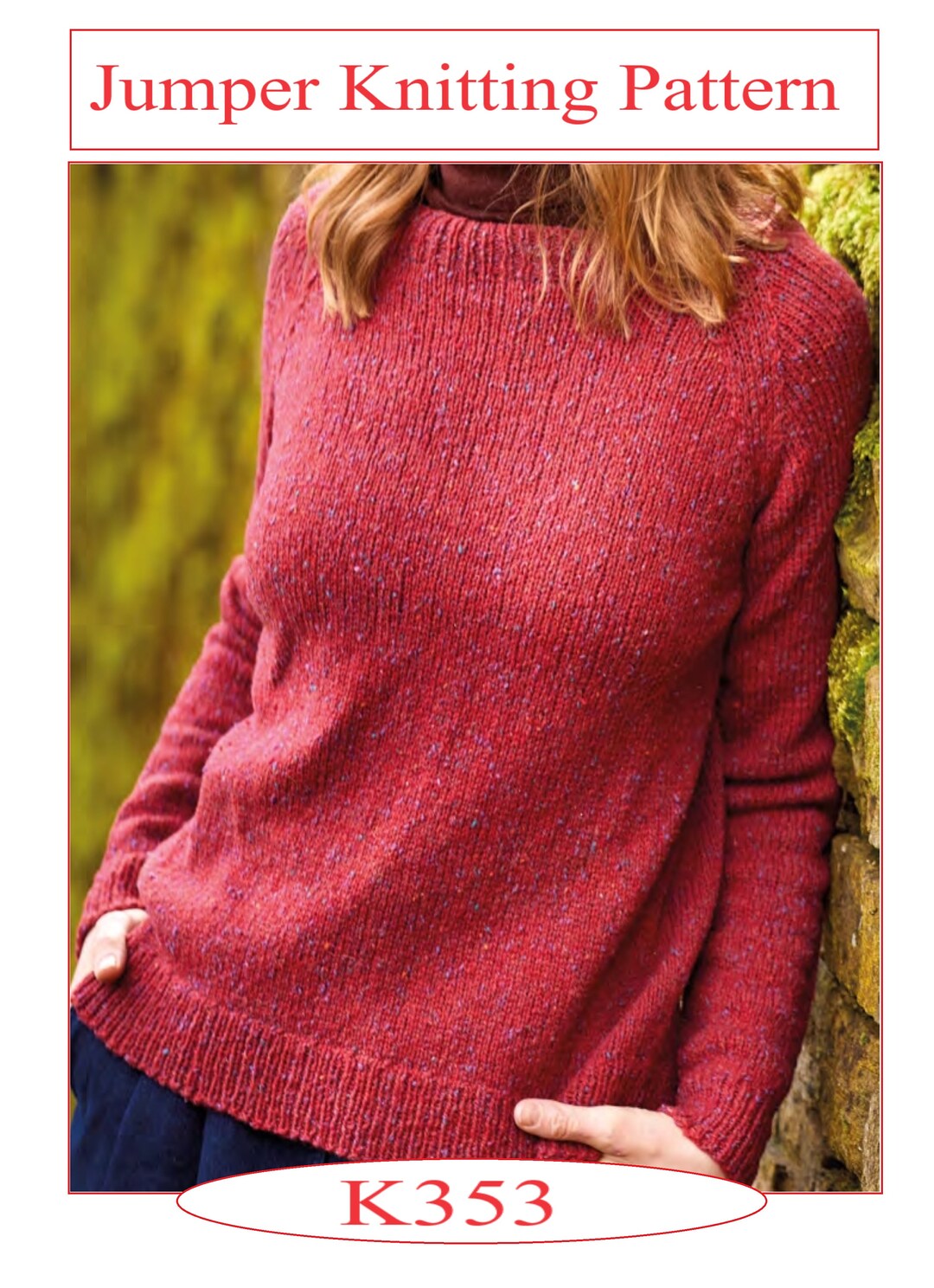 Ladies Jumper Knitting Pattern Chest 32-54 Inches PDF Download (K353 ...