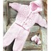 Pram Set Knitting Pattern: Hooded Jacket, Leggings & Mittens (instant ...