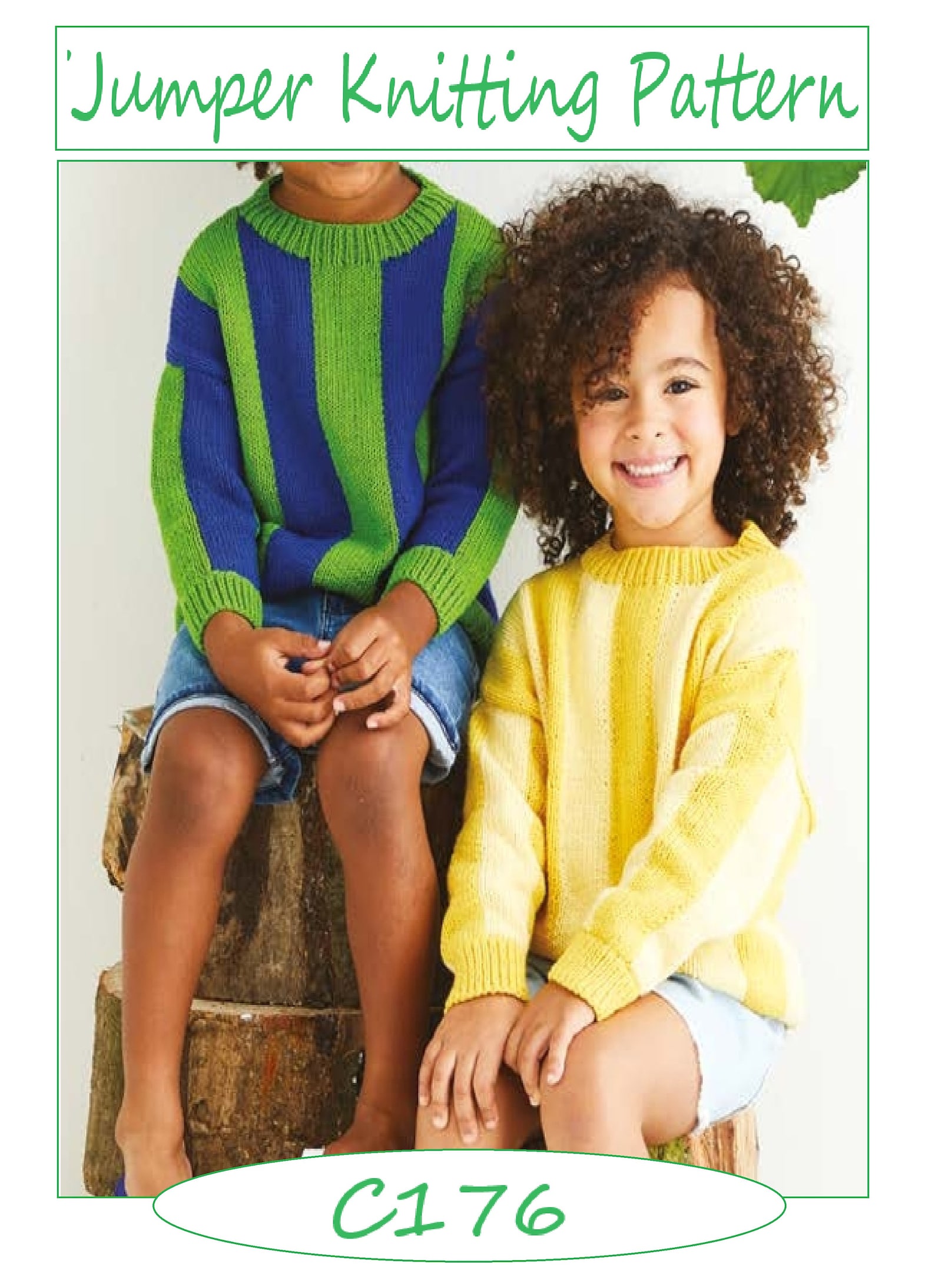 Kids Jumper Knitting Pattern (PDF Pattern) C176 - Etsy