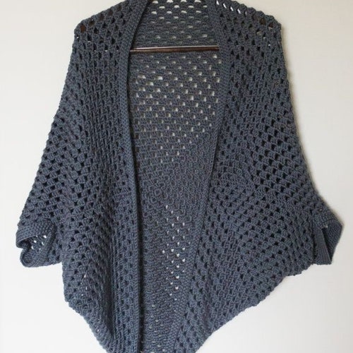 Crochet PATTERN Cocoon Shrug - Etsy