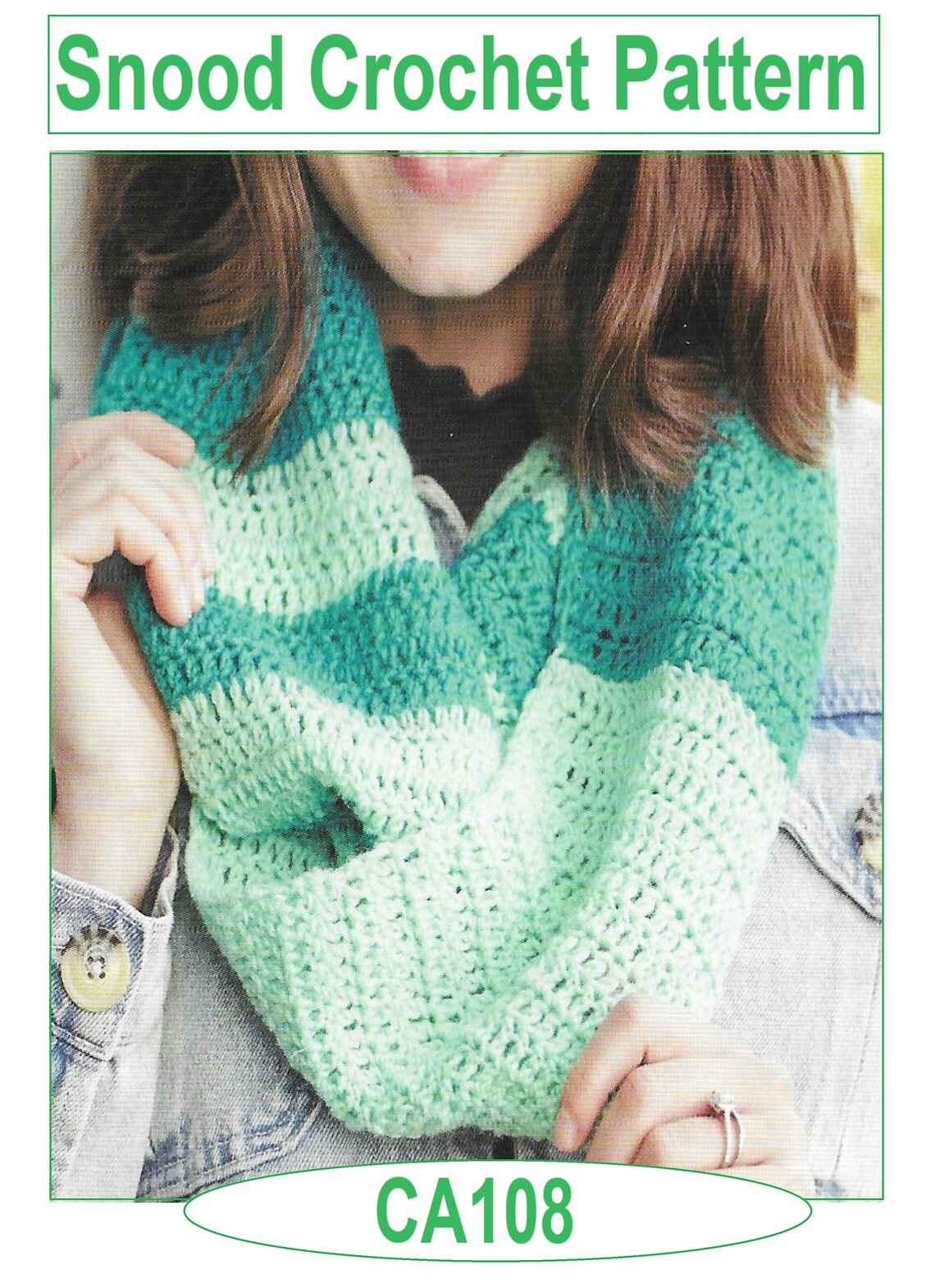 Snood Crochet Pattern: Easy DK Yarn Scarf (PDF Pattern) CA108 - Etsy