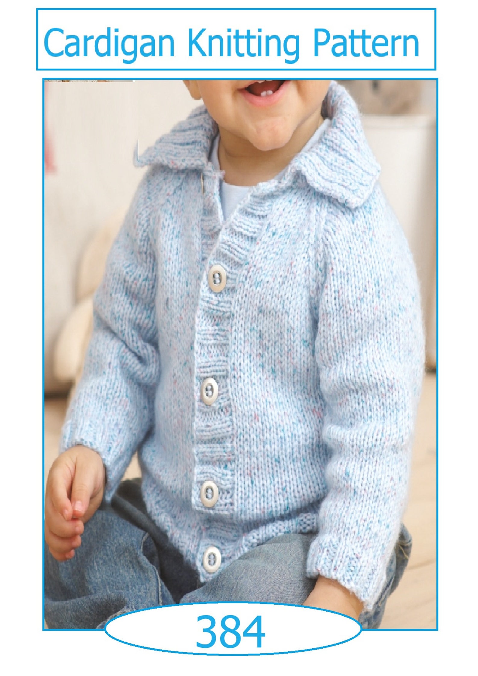 DK Unisex Cardigan Knitting Pattern: Collar or Hooded (instant Download ...