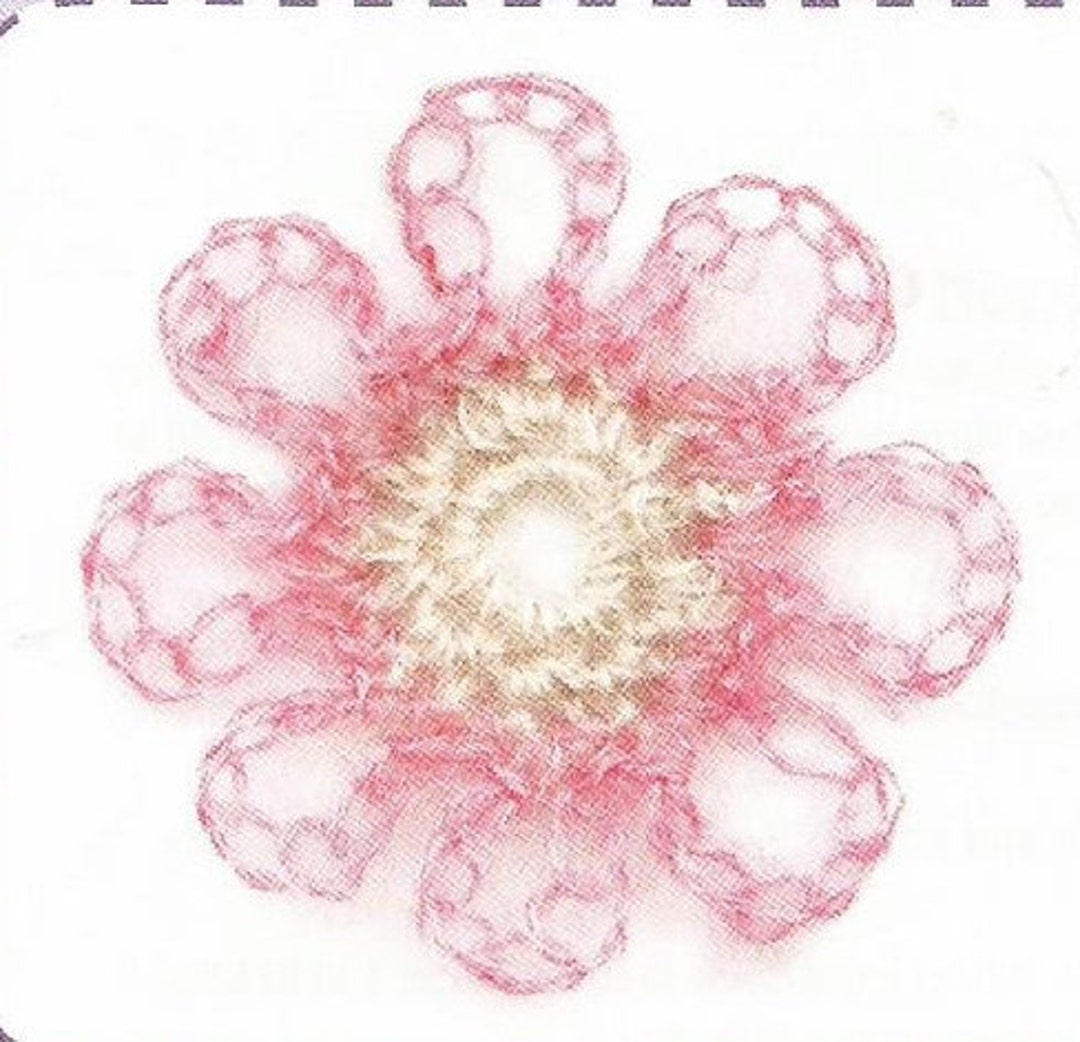 Loop Flower Crochet Pattern (instant PDF Download) F4 - Etsy