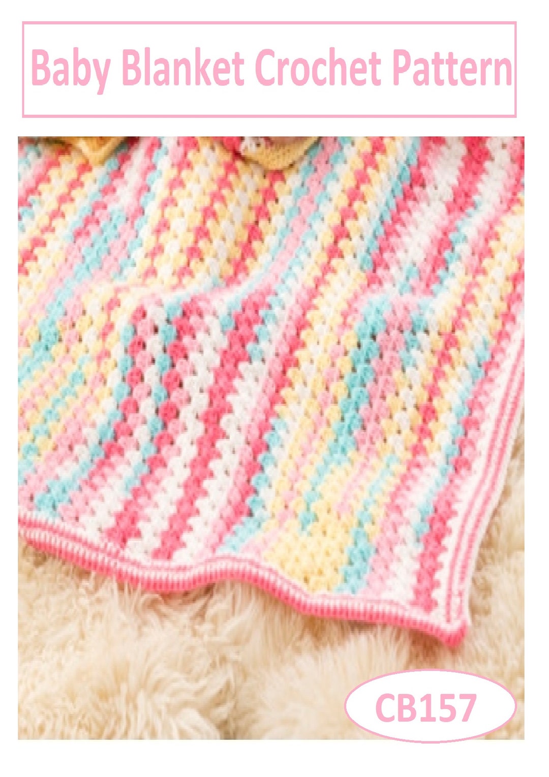 DK Baby Blanket Crochet Pattern (PDF Download) CB157 - Etsy