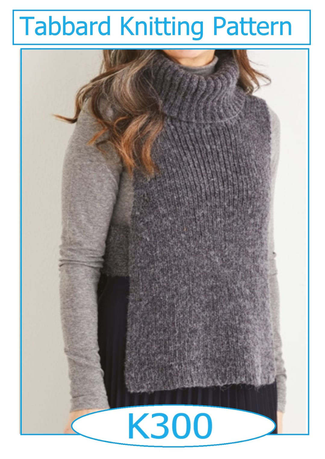 Aran Tabard Knitting Pattern: Chest 32-54 Inch (PDF Download) K300 - Etsy