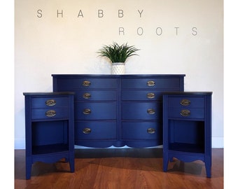 Blue dresser | Etsy