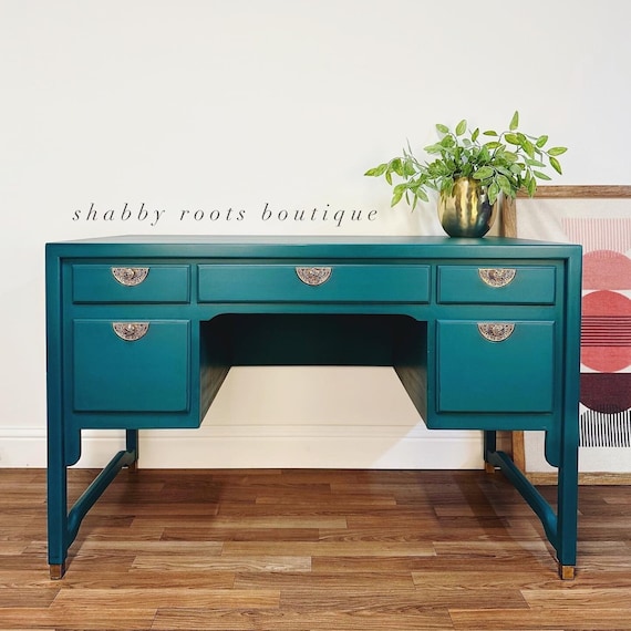 Turquoise writing desk store