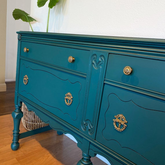 Teal sideboard buffet store