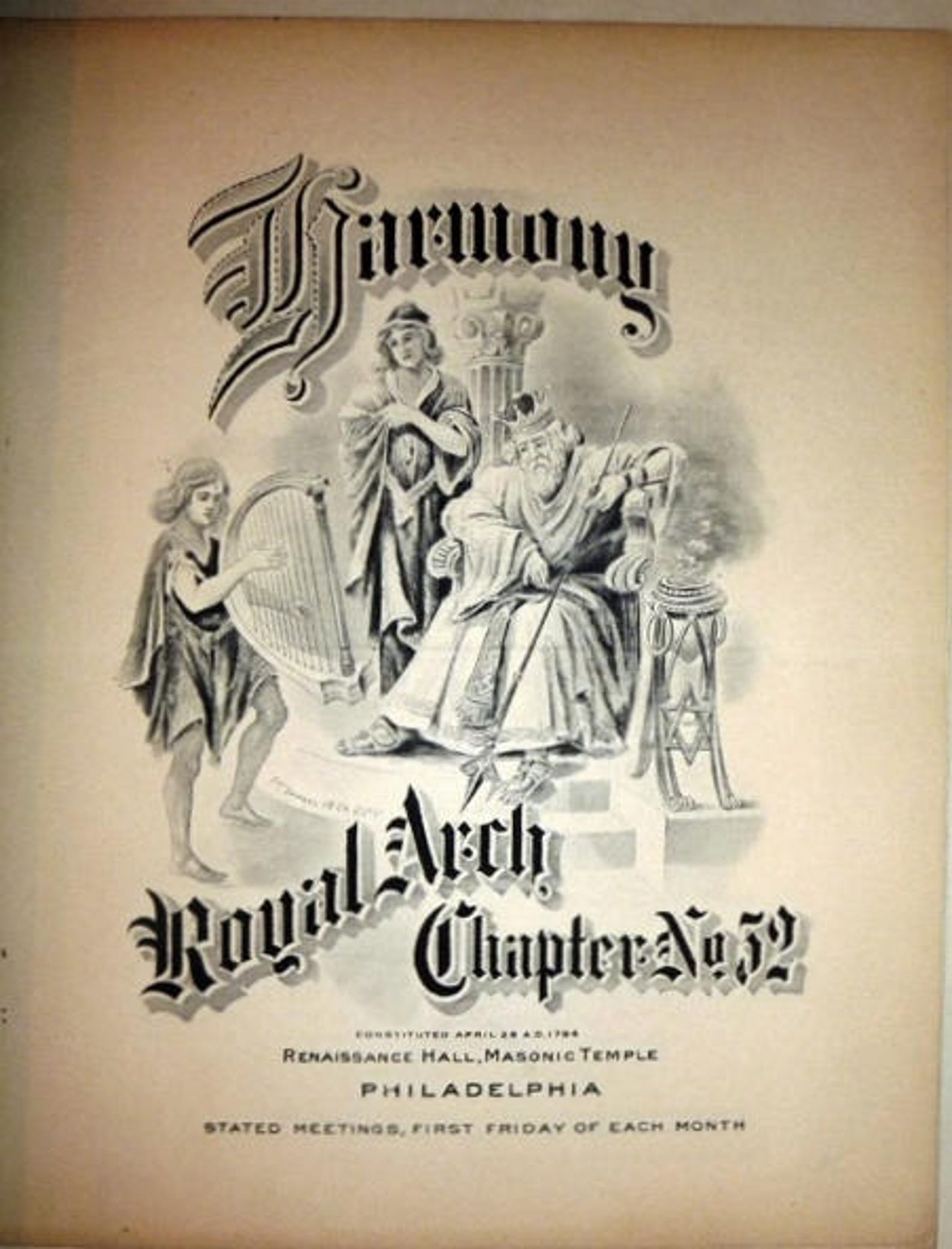 RARE BOUND COLLECTION Masonic Lodge Programs, Philadelphia, New Jersey ...