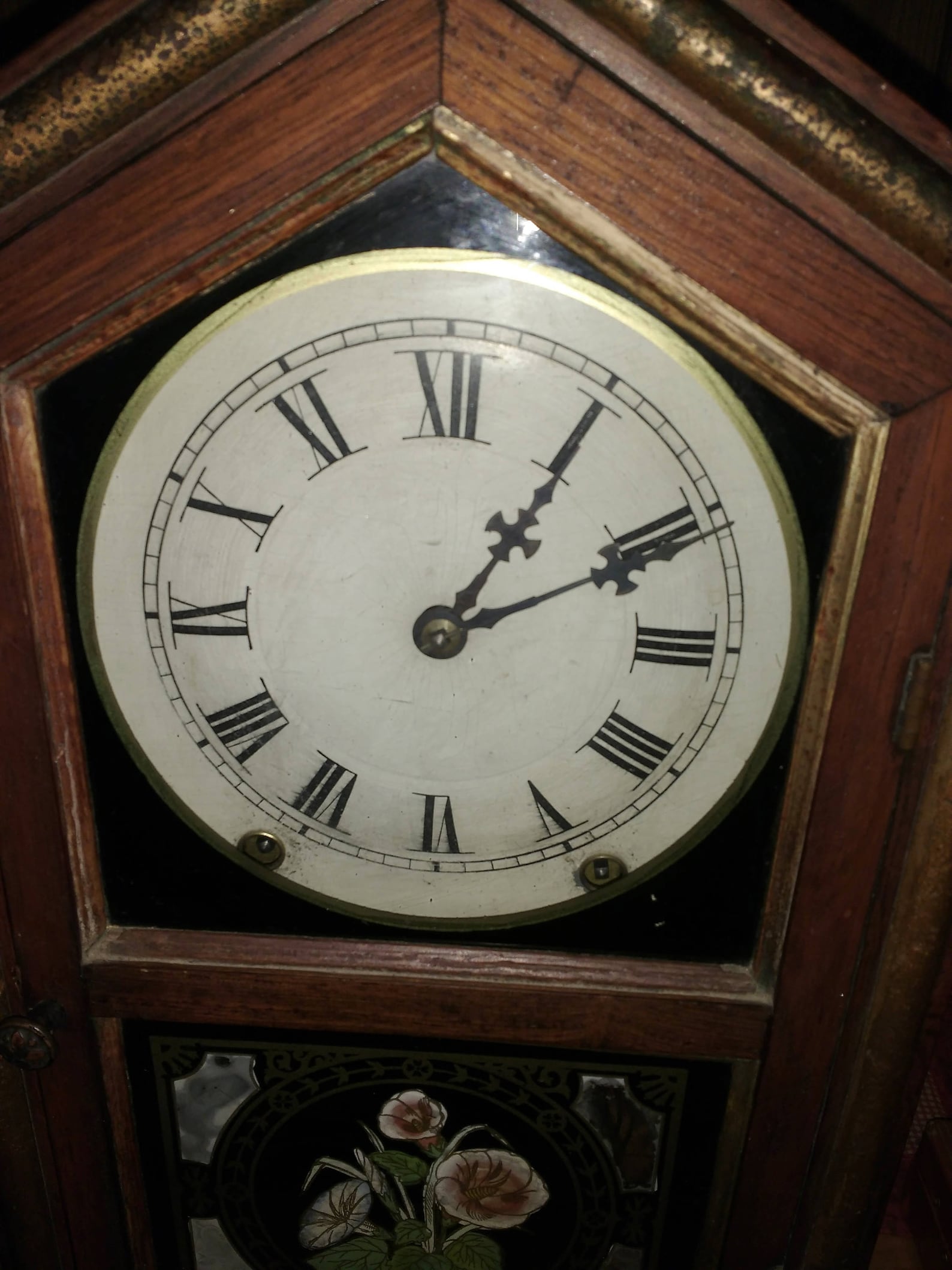 Antique New Haven Clock Company Roman Numeral Mantel Clock C. Late ...
