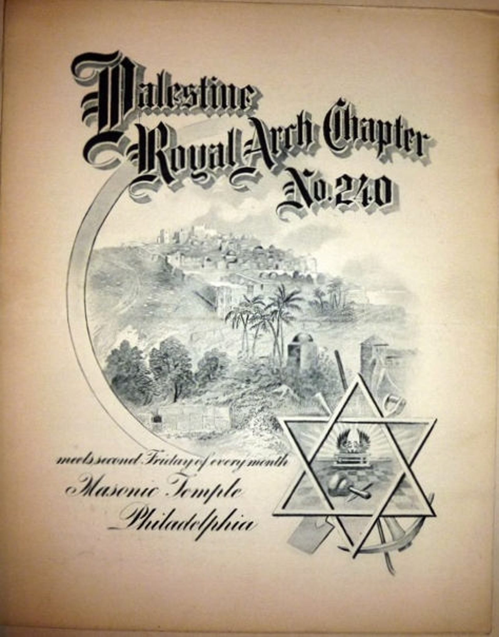 RARE BOUND COLLECTION Masonic Lodge Programs, Philadelphia, New Jersey ...