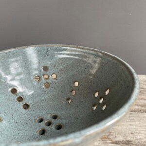 Pottery Berry Bowl/colander Wheel Thrown Stoneware - Etsy
