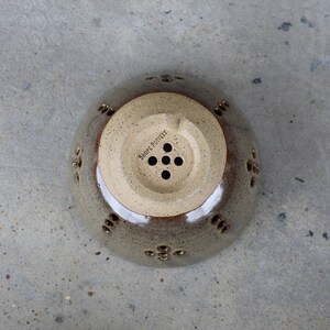 Pottery Berry Bowl/colander Wheel Thrown Stoneware | Etsy