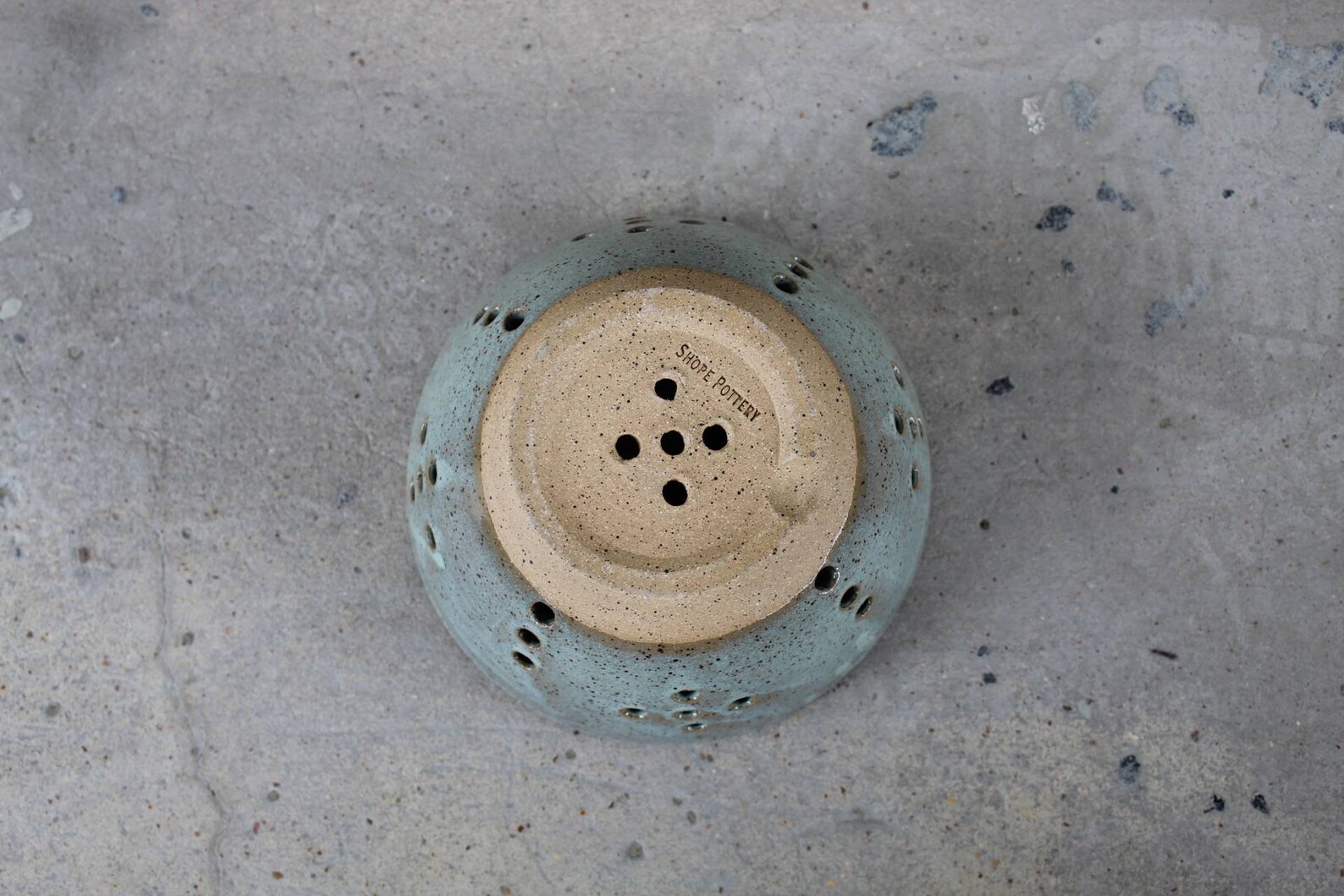 Pottery Berry Bowl/colander Wheel Thrown Stoneware - Etsy
