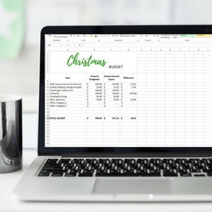 Holiday Budget Planner Christmas Budget Excel Spreadsheet Thanksgiving ...
