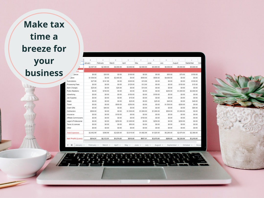 DIY Bookkeeping Template, Bookkeeping Spreadsheet, Small Business ...