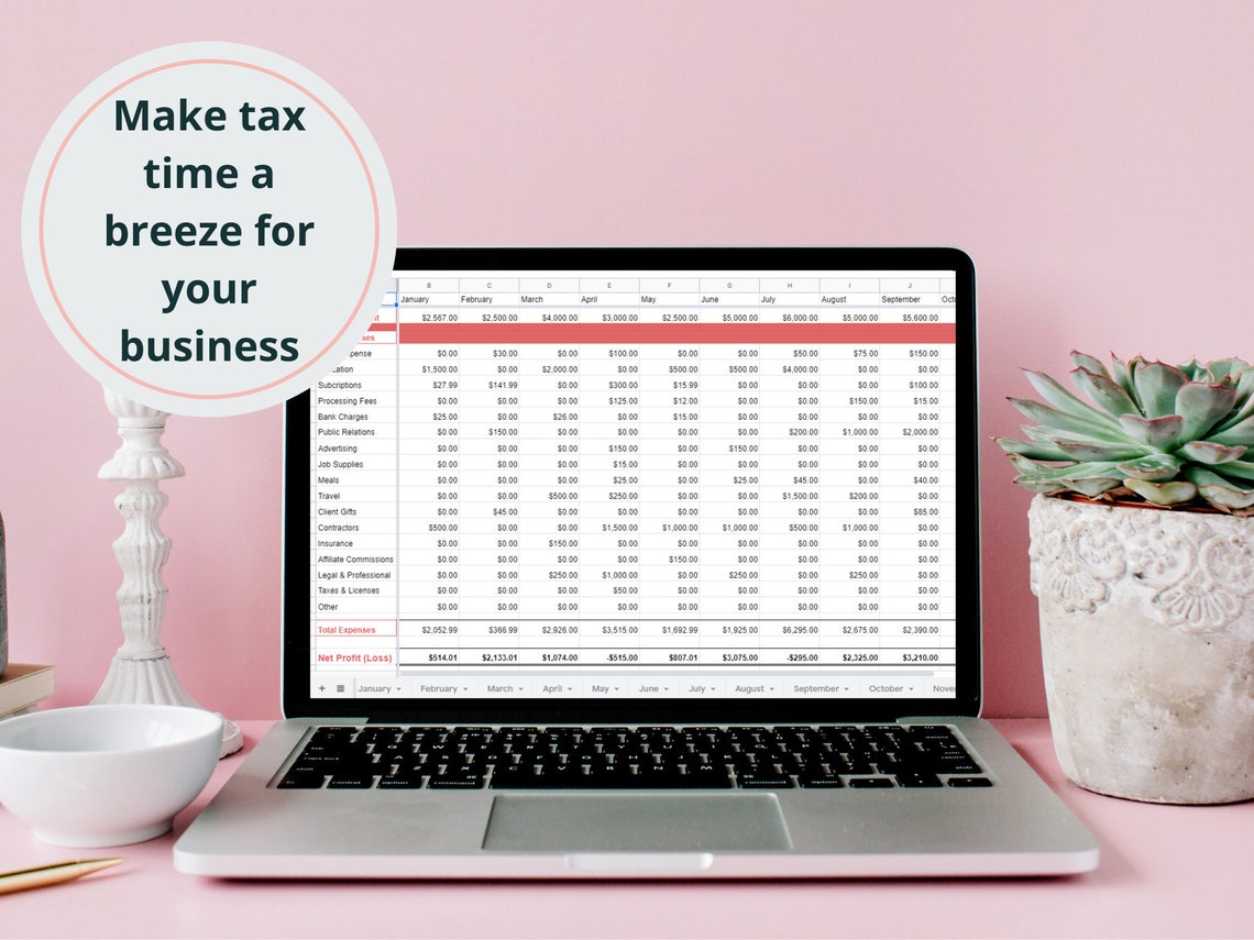 DIY Bookkeeping Template, Bookkeeping Spreadsheet, Small Business ...