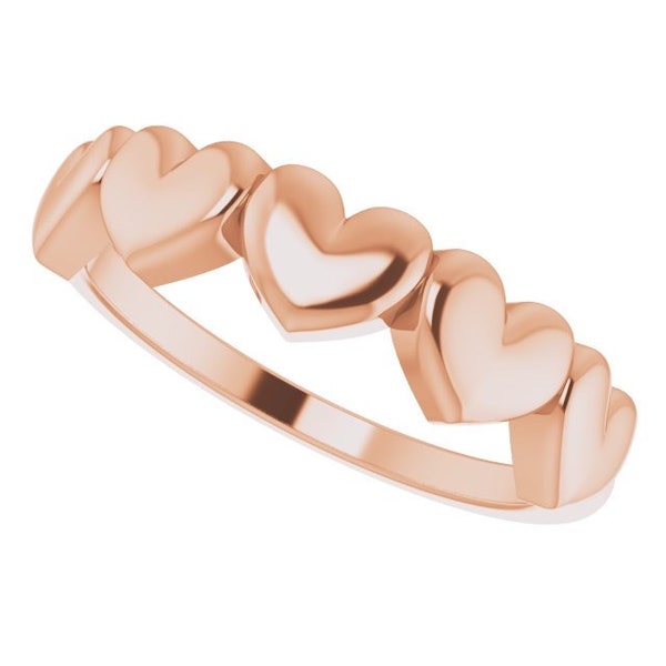 Gold Heart Ring - Etsy