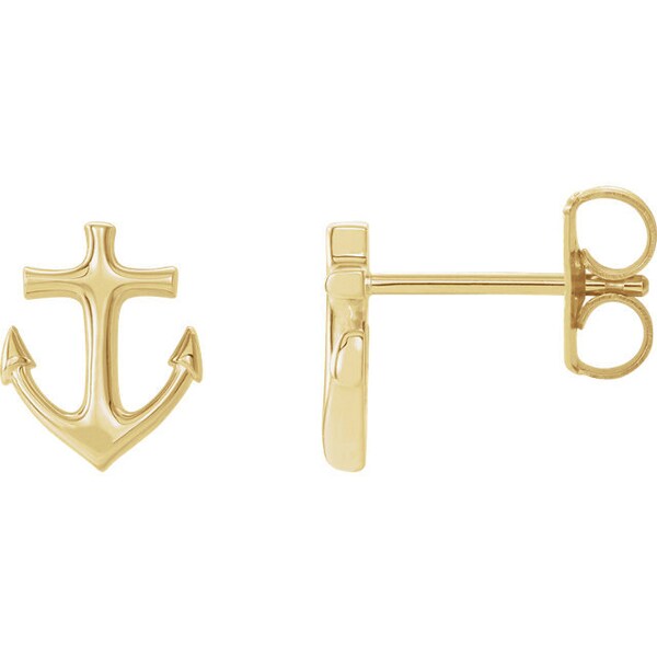 Anchor Earrings - Etsy