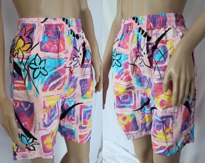 80's Shorts 80's Dove Floral Women's Board Shorts - Etsy
