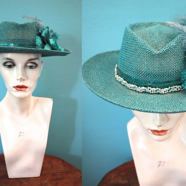 Turquoise Straw - Etsy