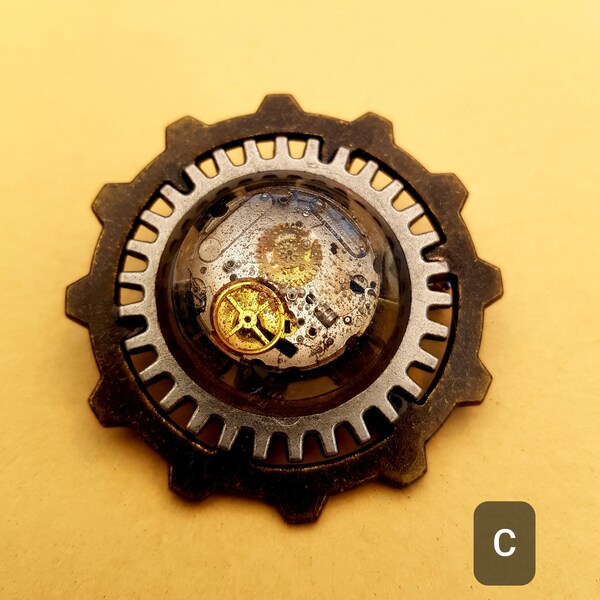 Steampunk Pin Brooch - Etsy