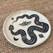 Snake Spirit Plate Snake and Sacred Scarab Plate 10'' White Clay With ...