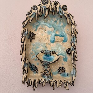 Italian Renaissance Inspired Grotto Wall Altar -ceramic Grotto Wall ...