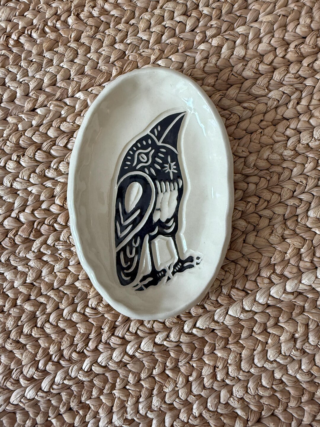 Magpie Ceramic Dish - Burnt Thistle Ceramics - Etsy