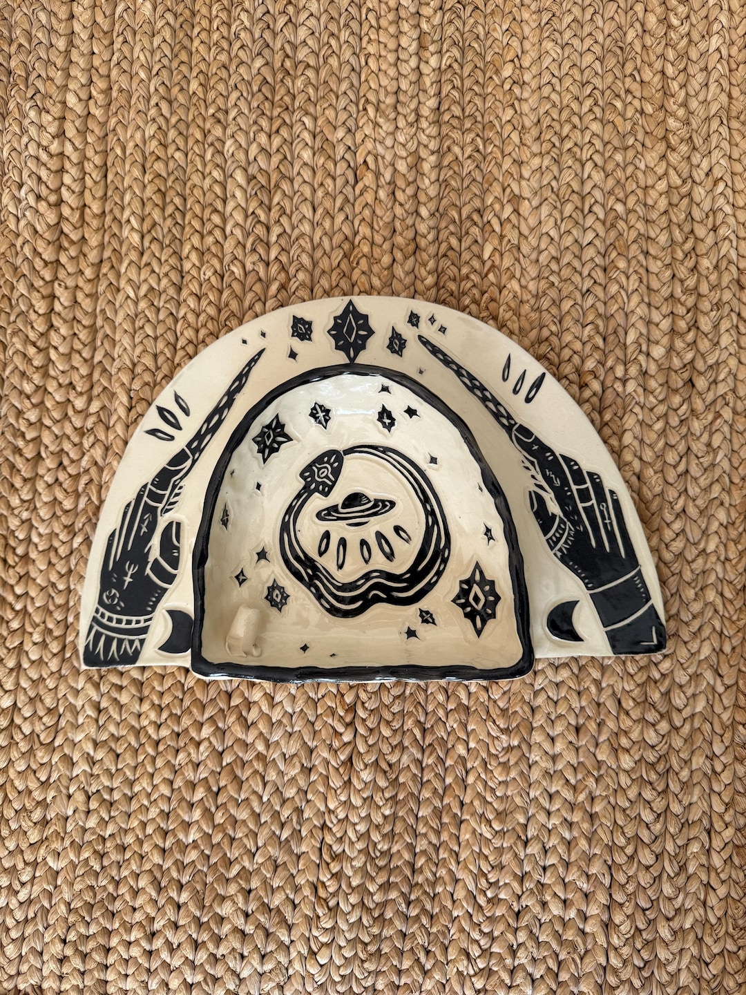 Ceramic Wall Altar - Two of Wands Ceramic Altar - Tarot Inspired ...