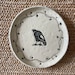 Magpie and Cosmos Vine Plate - 8 Inch Plate - Handmade Black and White ...