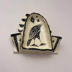 Crow Altar - Ceramic Altar Wall Hanging - Crow Wall Hanging - Personal ...