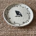 Magpie and Cosmos Vine Plate - 8 Inch Plate - Handmade Black and White ...
