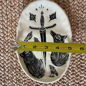 Twin Wolves Wolf Spirit Plate Sword of Truth Sgraffito Design - Etsy