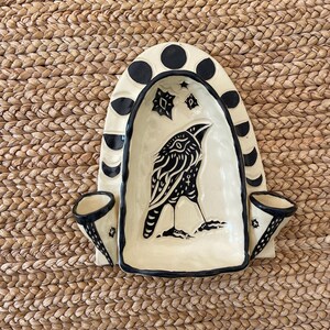 Crow Altar - Ceramic Altar Wall Hanging - Crow Wall Hanging - Personal ...