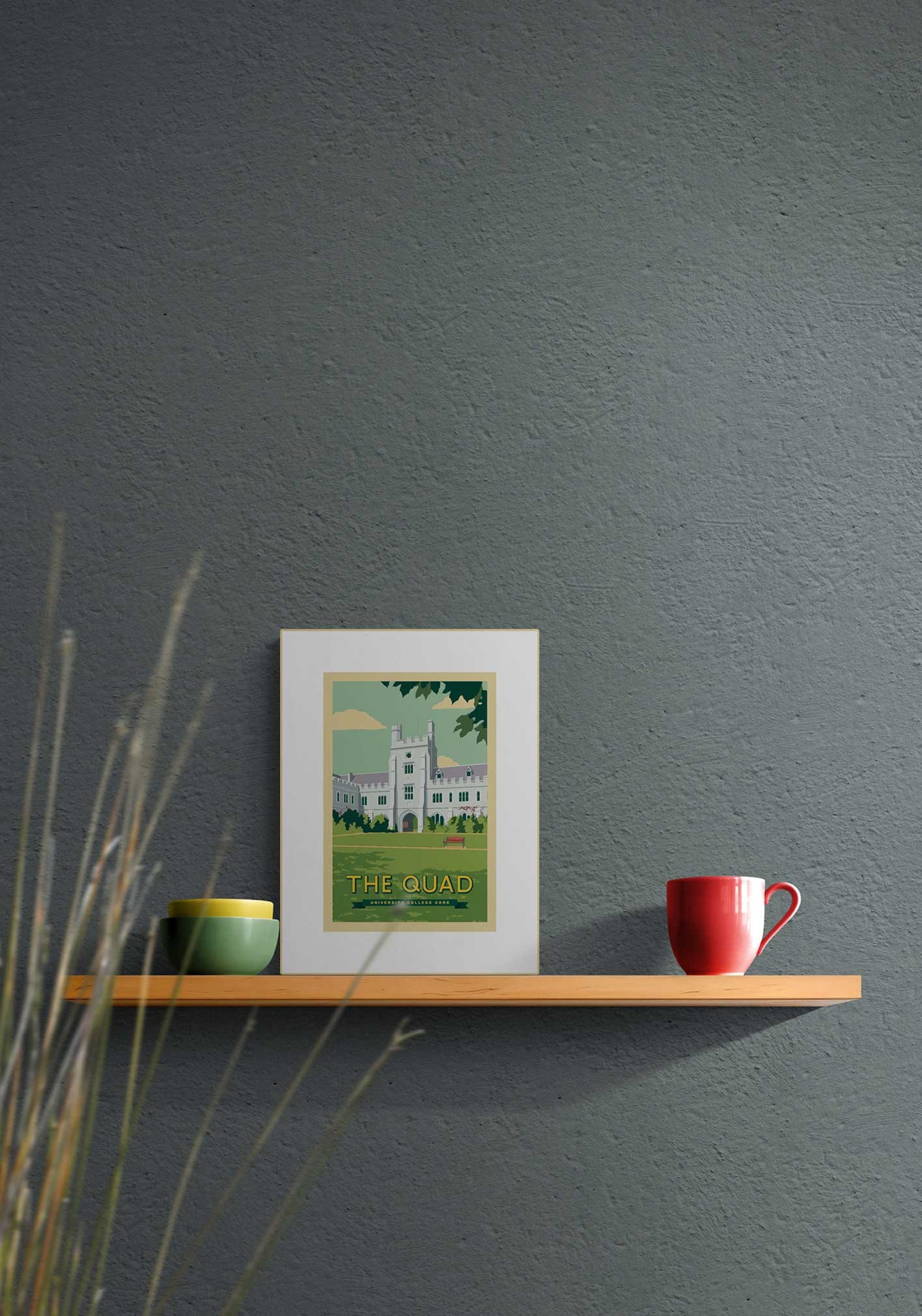 UCC the Quad. Vintage Style Travel Poster - Etsy
