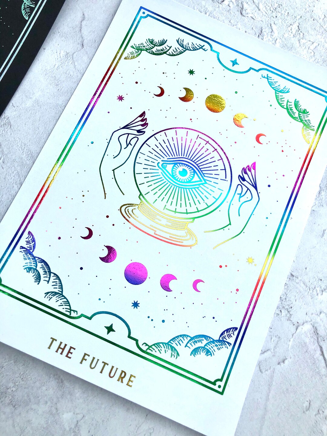 Tarot Inspired 'the Future' Planner Dashboard: Foiled Cardstock - Etsy