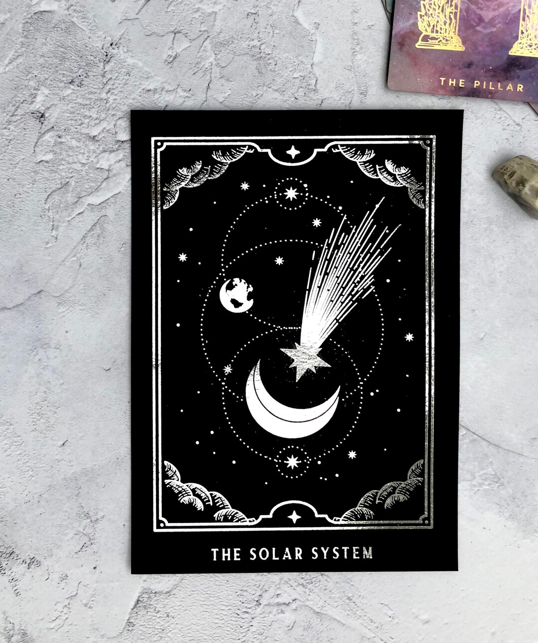 Tarot Inspired Solar System Planner Dashboard, Foiled Dashboard, Tarot ...