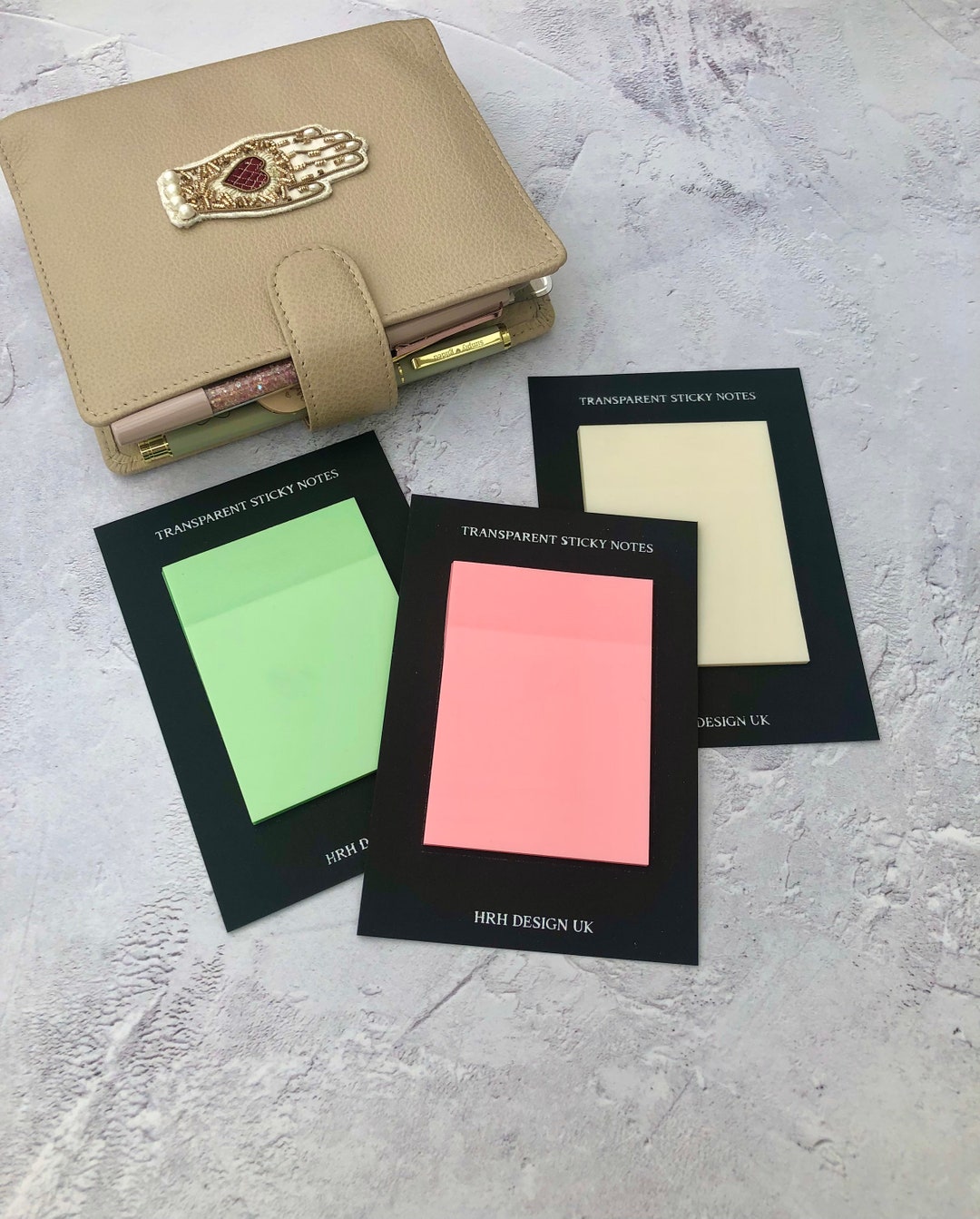 Transparent Sticky Notes PET Sticky Notes Coloured - Etsy