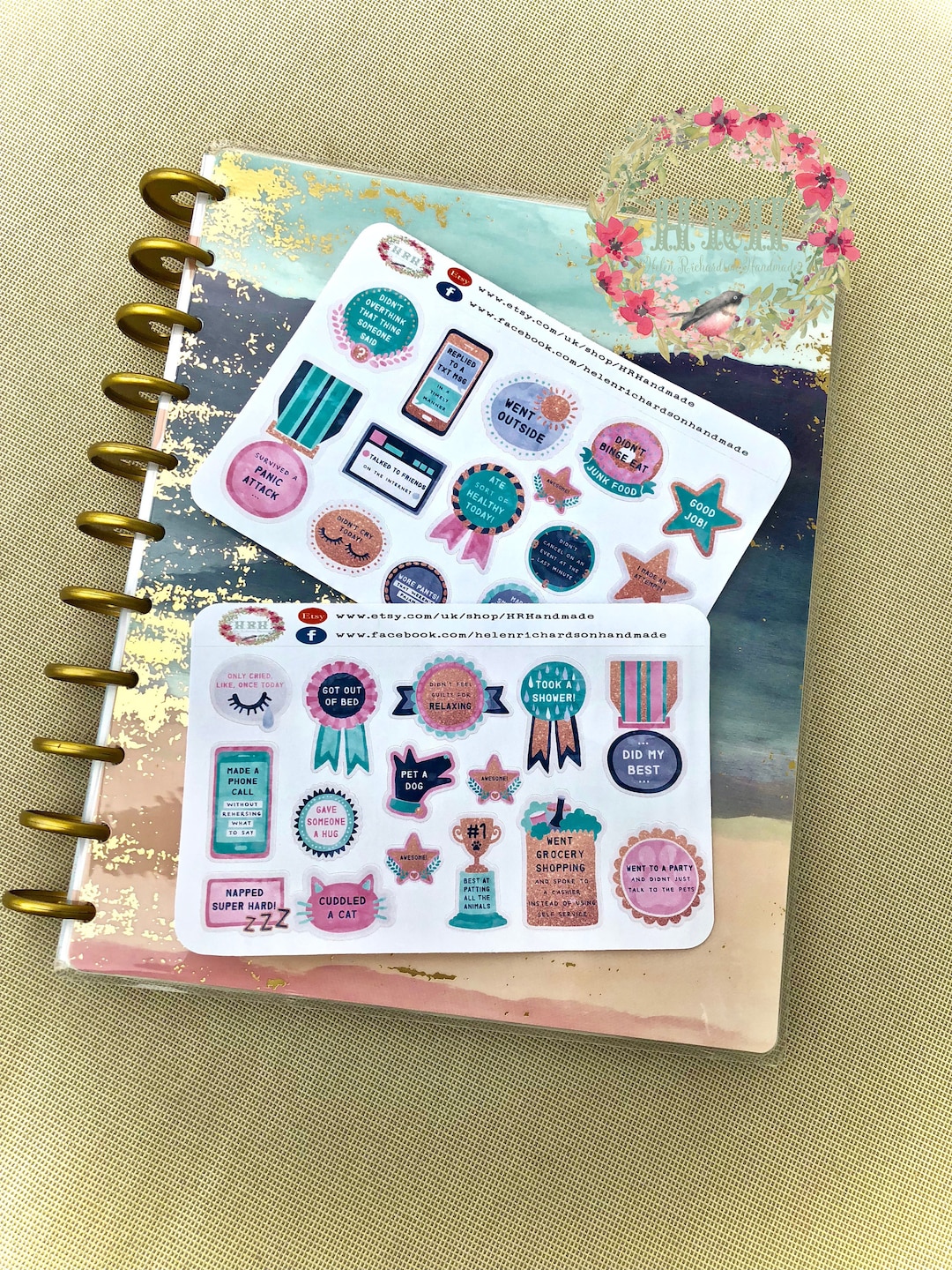 Anxiety - Self Care - Depression Planner Stickers - Journal Stickers - Etsy
